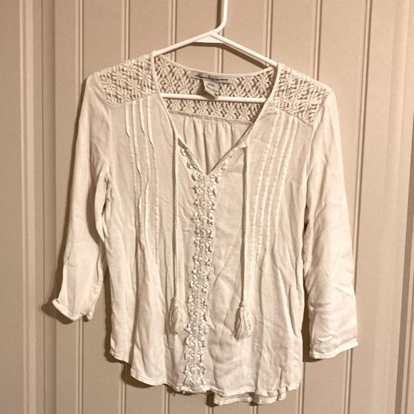 American Rag | Tops | American Rag Boho Top With Lace | Poshmark